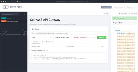 AWS API Gateway Integration Phantom Token Pattern Curity
