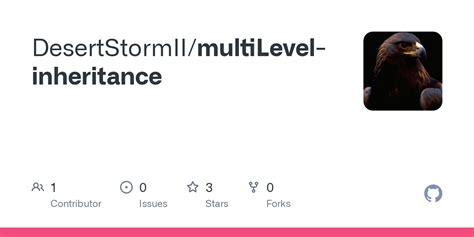 Github Desertstormiimultilevel Inheritance