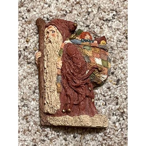 June Mckenna Holiday Vintage June Mckenna Brand Resin Santa With