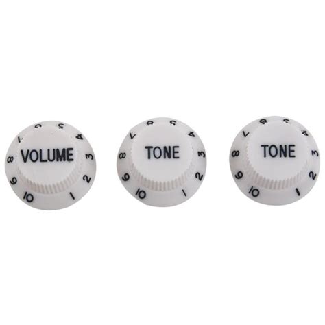 We Black 1 Volumeand2 Tone Guitar Control Knobs For Strat Style Guitar