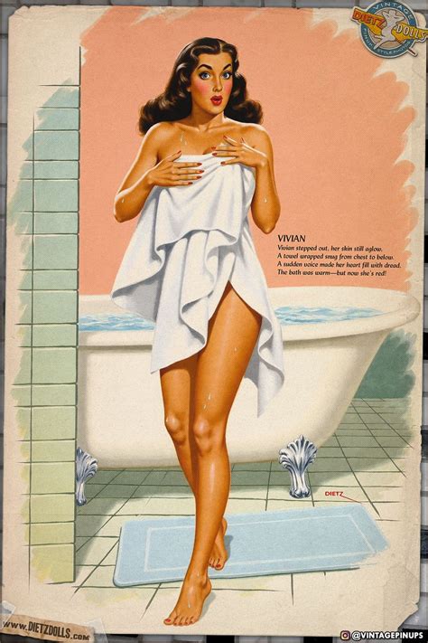 Pinups Towel Trouble Vintage Pinup Vintage Pin Up Pin Up