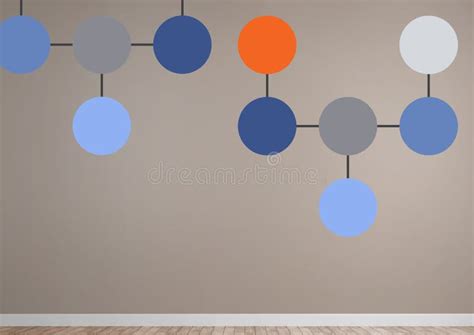 Colorful Mind Map Clouds Over Bright Background Stock Illustration