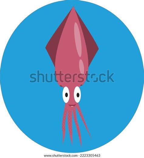 Squid Cute Chibi Sea Stock Vector Royalty Free 2223305463 Shutterstock