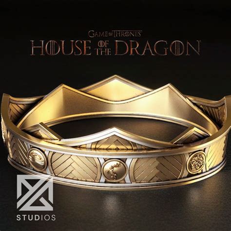 Crown Of Viserys And Rhaenyra Targaryen House Of Dragon 3d Model 3d