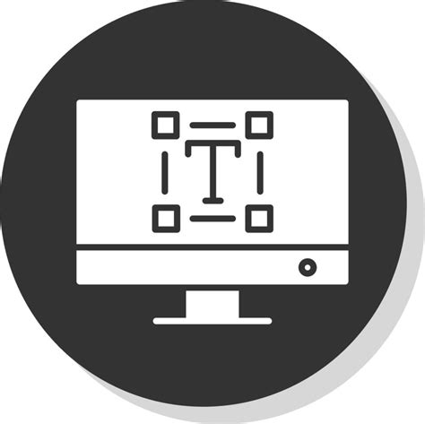 Typography Glyph Shadow Circle Icon Design 43873233 Vector Art At Vecteezy