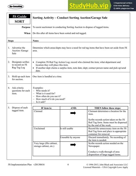 5s Implementation Plan Pdf