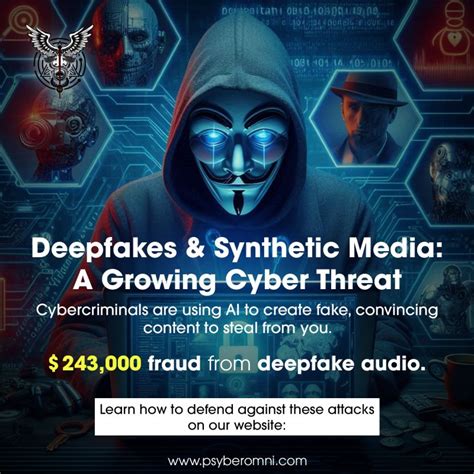 Deepfakes And Synthetic Media The New Face Of Cyber Threats Psyberomni