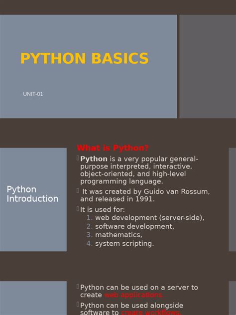 Unit 01 Python Basics Pdf Control Flow Boolean Data Type
