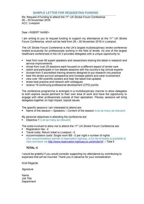 Sample Letter Requesting Funding Uksf Sample Letter For Requesting Funding Re Request Of