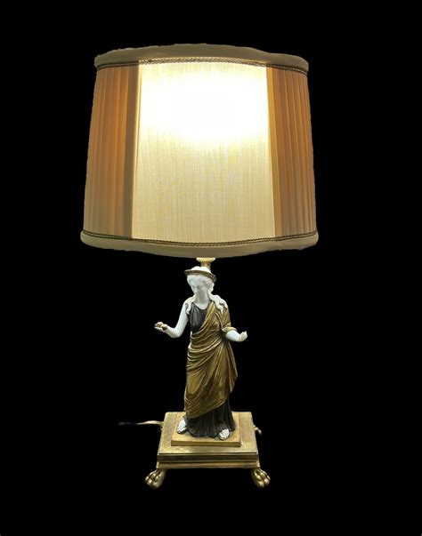Antique Greek Goddess Figural Lamp Ark Antiques La Jolla Ca