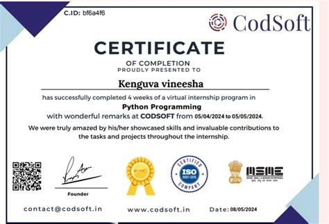 Codsoft Pythonprogramming Kenguva Vineesha