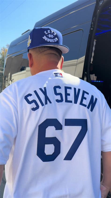 Stylish Office Look Featuring 67 Jersey And Dodgers Hat Tiktok