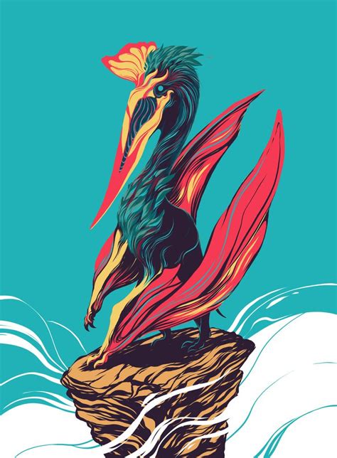 Quetzalcoatlus Art Print By Matt Kehler Art X Small Dinosaur Art