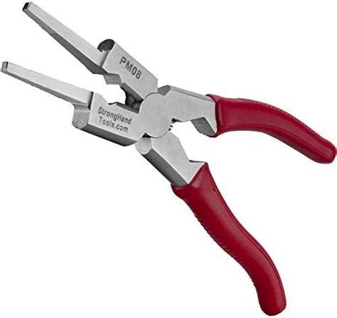 8” Mig Welding Plier Nozzle Cleaner Rounded Hammer Face Tempered Wire Cutter Ergonomic Vinyl