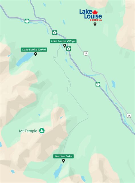 Lake Louise Map Maps Of Lake Louise Ski Resort In Canada Sno