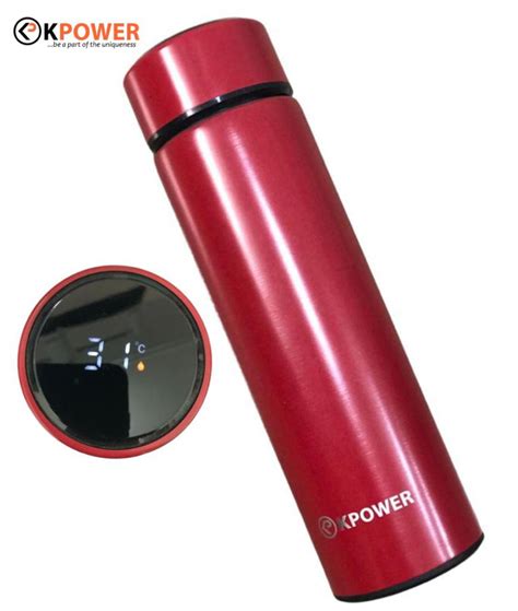 Water Bottle Flask Smart Led Temperature Display Stainless Steel Travel Vacuum 500ml Next