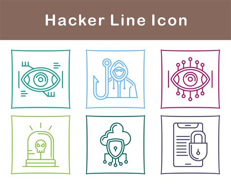 Hacker Vector Icon Set Vector Art At Vecteezy