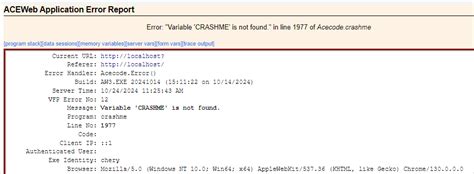 Emailing Error Reports Aceware Help Center