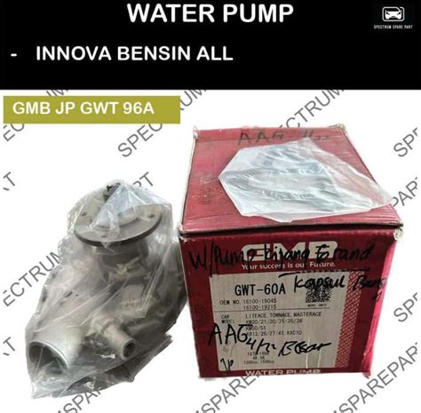 Jual Water Pump Innova Bensin All Gmb Jp Gwt 96a Di Seller Spectrum