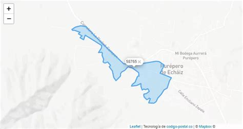 Purepero Michoacan Mexico Map