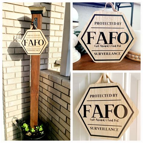 Protected By Fafo Signage