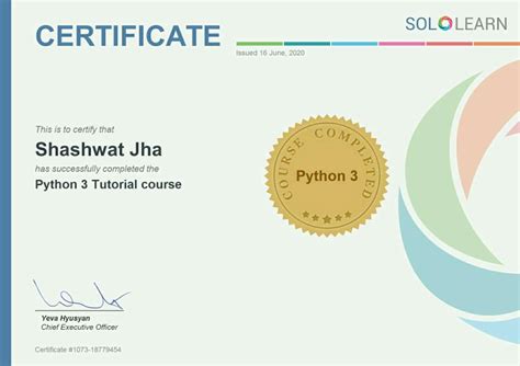 Shashwat Jha On Linkedin Sololaern Python3 Tutorial Completed