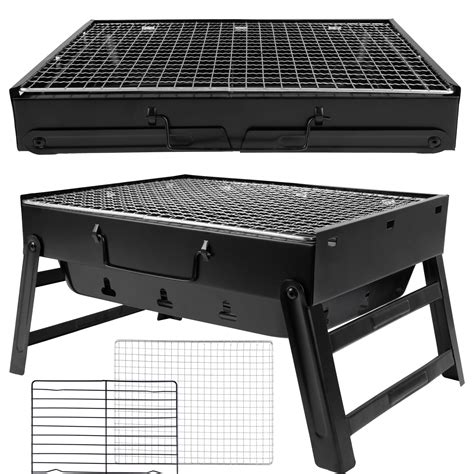 Gratar Pliabil Cu Carbuni Maltec Maltec Travelbbq Gm11000 Pliabil Sub Forma De Valiza Otel