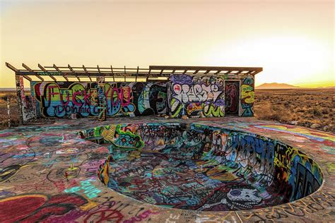 Two Guns Pool Graffiti Photograph By Paul Lesage Pixels
