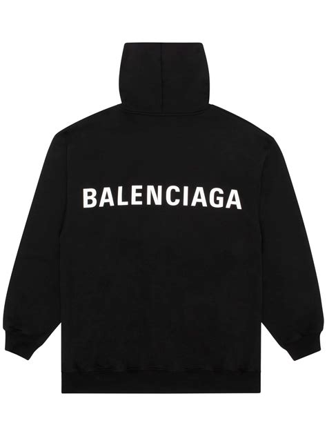 Classic Back Logo Hoodie In Black Marais