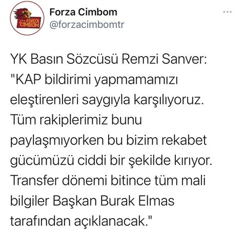 Some Assuring Words From The Board Rgalatasaray