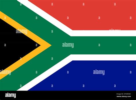 South Africa Flag In Official Colors Dimensions And Aspect Ratio