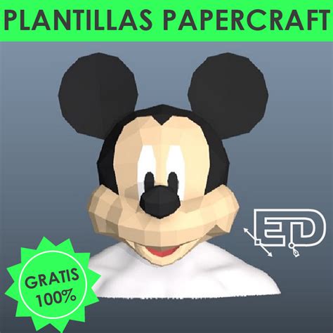 Casco Mickey Mouse Papercraft