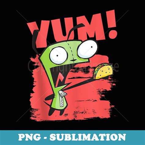 Nickelodeon Invader Zim Gir Yum Tacos Decorative Sublimati Inspire