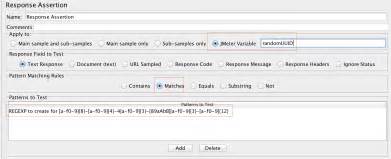 How Can I Pass An Assertion In Jmeter To Validate The Parten Of My Generated Random Uuid For
