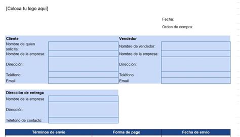 Ejemplos De Orden De Compra Tipos Y Su Correcta Estructura