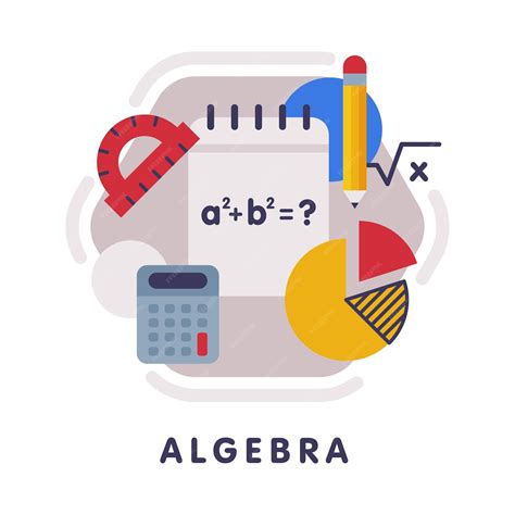 Premium Vector Algebra School Subject Icon Education And Science