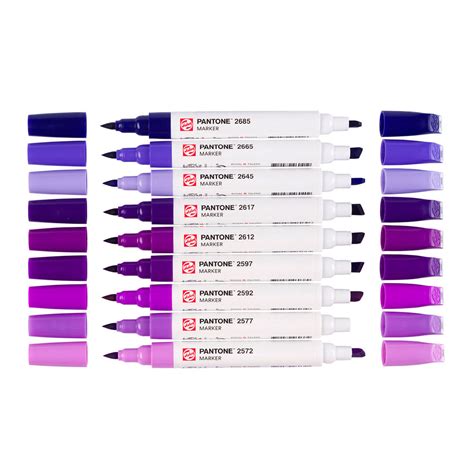 Talens Pantone Water Based Marker Set Of 9 Purple
