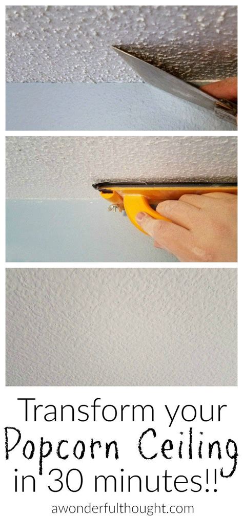 2 Ways To Remove Popcorn Ceilings Easy Diy Popcorn Ceiling Removal