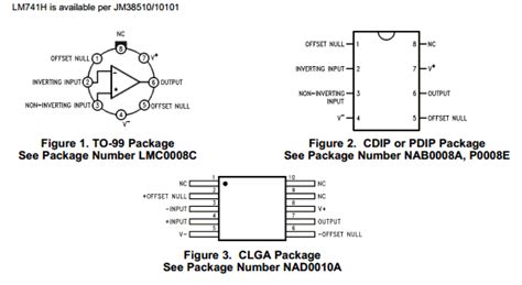 Lm741 Datasheet Lm741cn Dip Operational Amplifier Ti