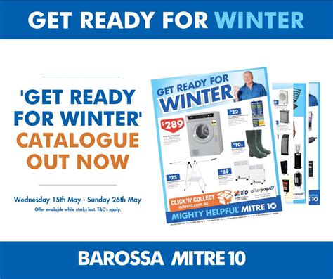 🆕get Ready For Winter With Barossa Barossa Mitre 10