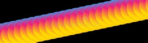 Colorful Abstract Gradient Circle Wave Pattern On A Black Background Stock Vector Illustration