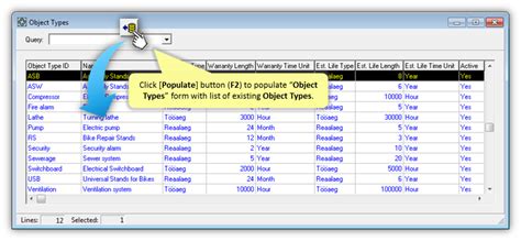 Prodmaster How To Review Object Types List