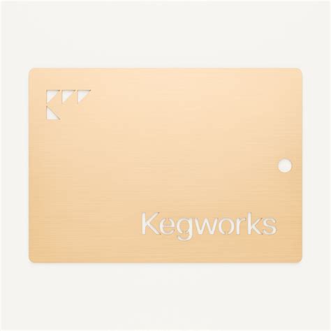 Brushed Brass Sample Chip