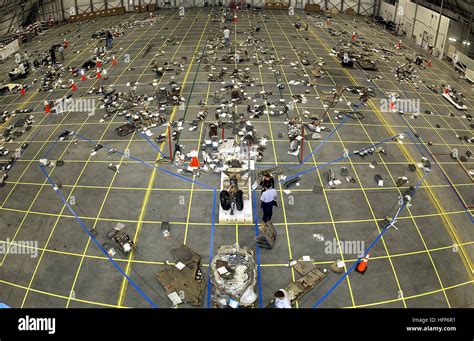The Grid Containing Debris From The Space Shuttle Columbia Was
