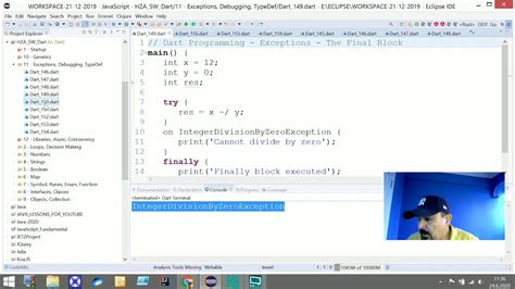 Dart Programlama Dersleri Exceptions Debugtypedeflibs Async