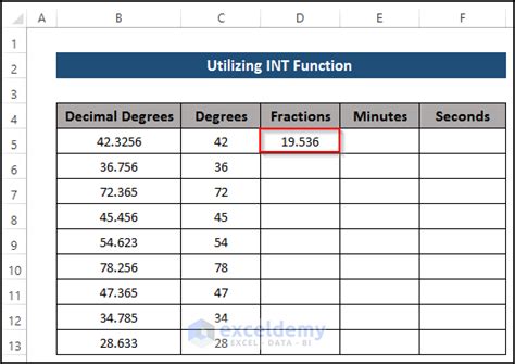Convert Decimal Coordinates To Degrees Minutes Seconds In Excel