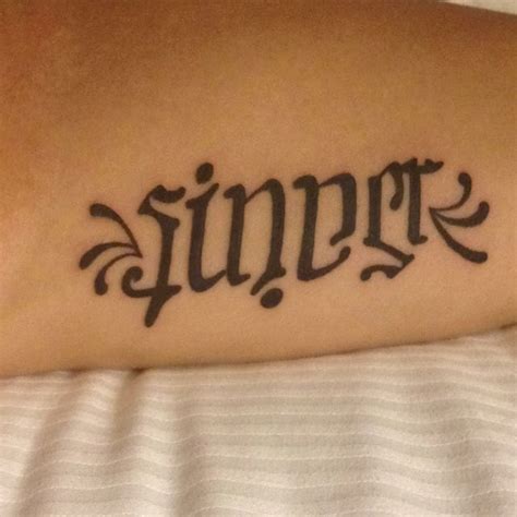 This Is My Sinner Saint Ambigram Tattoo That I Love Very Meaningful As