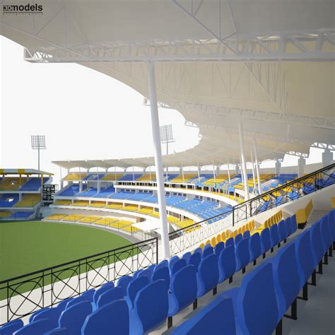 Holkar Stadium 3d Model Download Stadium On