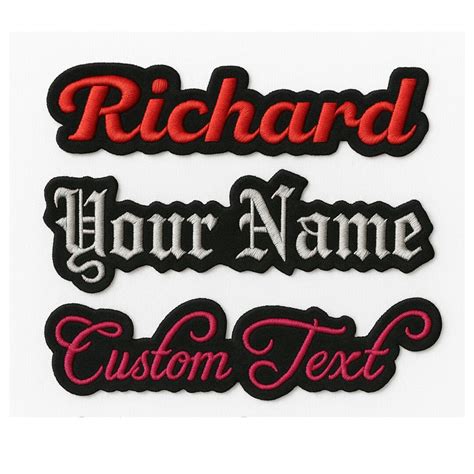3 To 17 Custom Patches For Jackets Embroidered Iron On Name Label