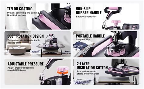 Vevor Heat Press Machine 12 X 15 Inch 5 In 1 Heat Transfer Machine